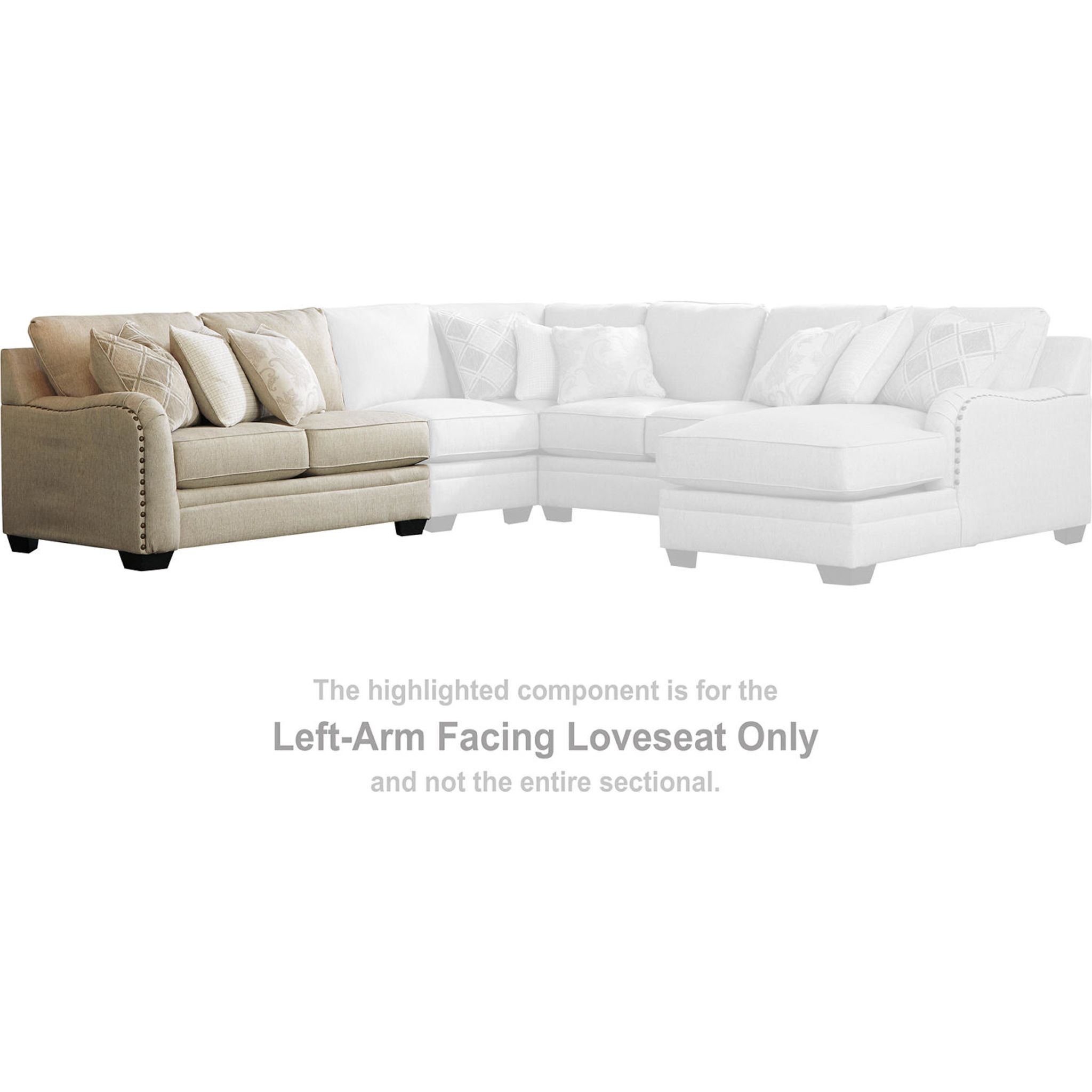 Luxora Exclusive 4 Piece Sectional with Chaise Bisque Right Facing Luxora Exclusive 4 Piece Sectional with Chaise Ashley Canada