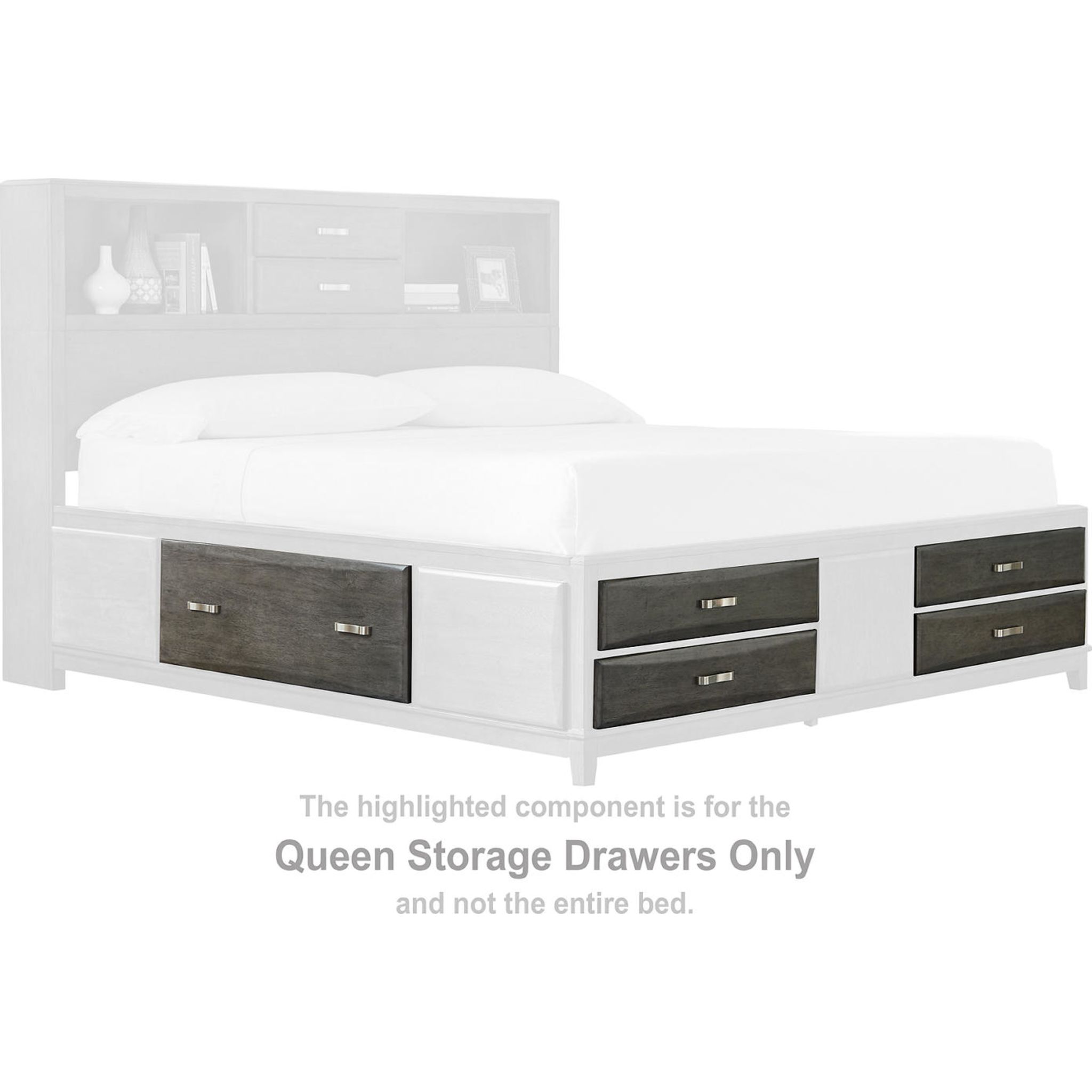 Ashley caitbrook gray storage bed store