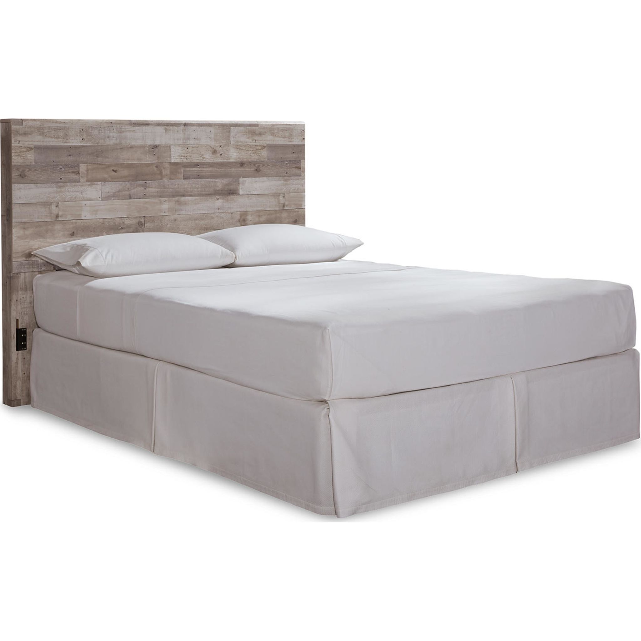 Effie queen panel bed with 2 storage drawers store